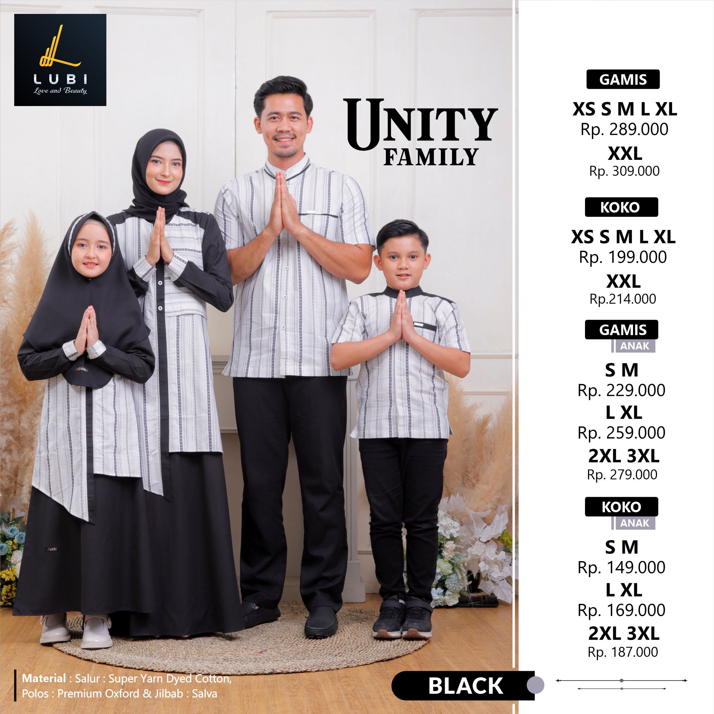 Lubifashion.id – Jual UNITY FAMILY KOKO ANAK